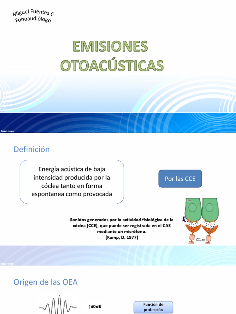 Otoemisiones Acústicas | PDF