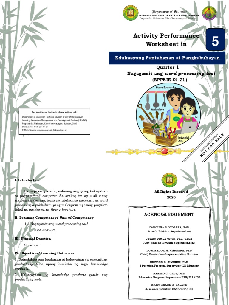 Epp5 Ict 1.4 Epp5ie 0i 21 Caingin Bayanihan Es Final | PDF Epp5 Ict 1.4 Epp5ie 0i 21 Caingin Bayanihan Es Final | PDF