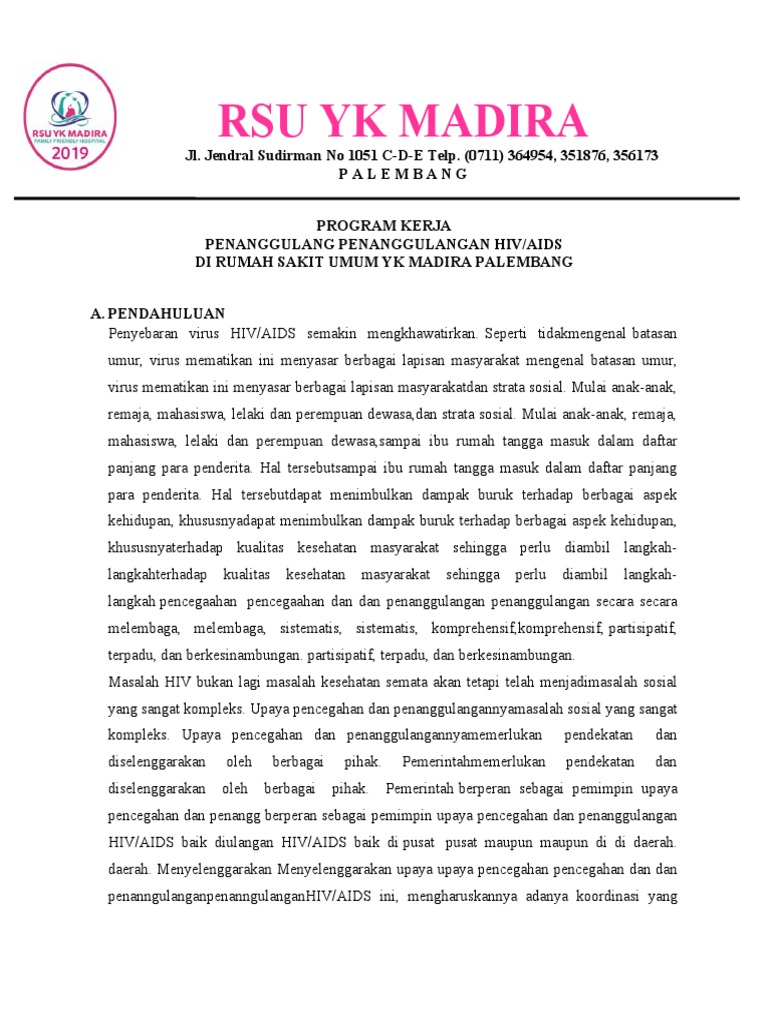 Program Kerja Hiv 2023 | PDF