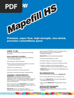 Mapegrout ME05 Technical Data Sheet | PDF | Concrete | Deep Foundation