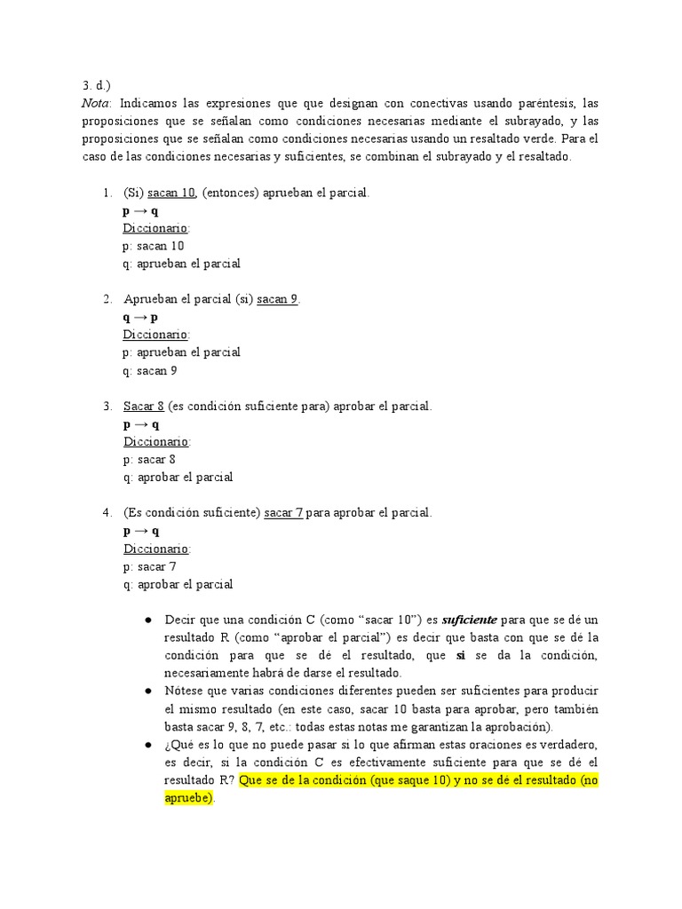 Lógica - Resoluciones Ejercicios TP2 - 3d | PDF | Proposición | Si y ...