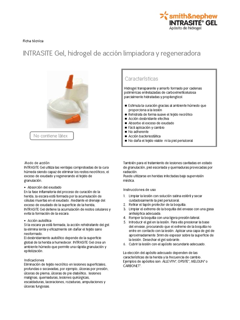 Intrasite Gel | PDF | Herida | Química