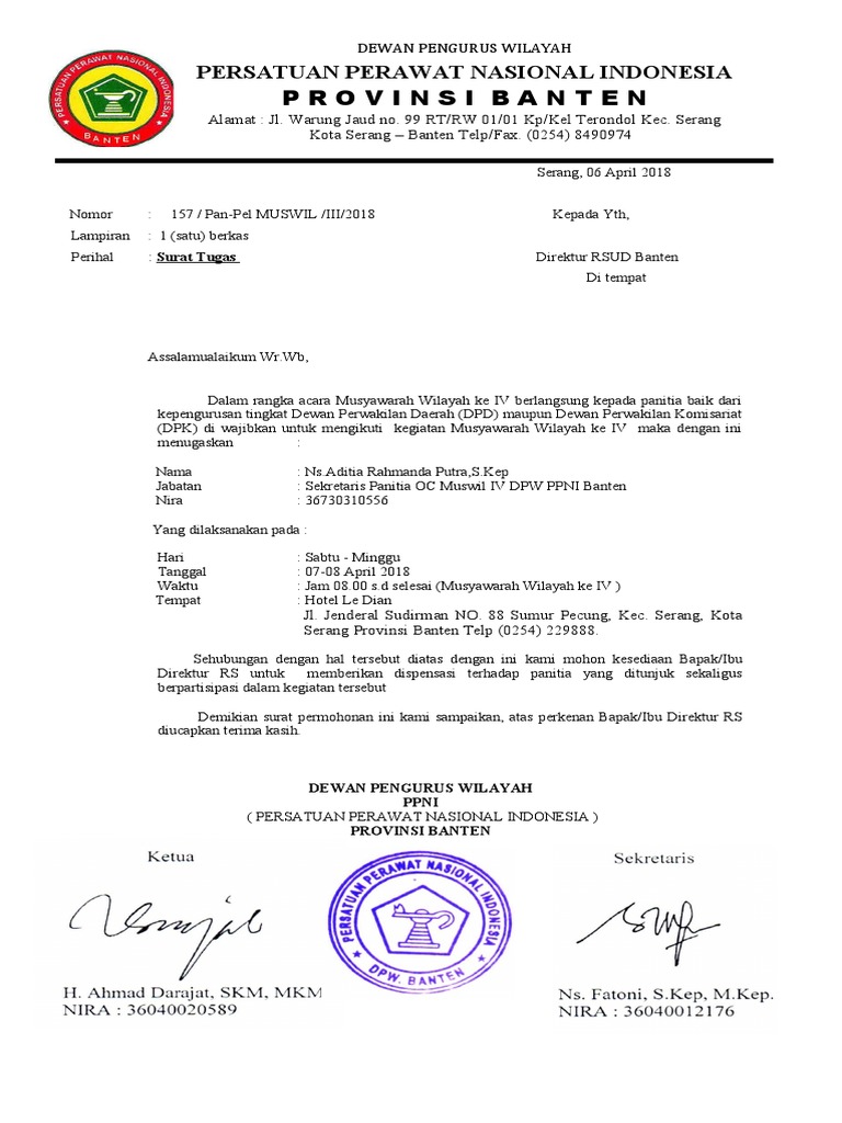 Surat Tugas Panitia | PDF Surat Tugas Panitia | PDF