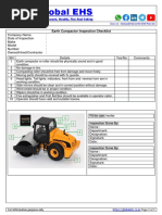 C03.Safety Inspection Checklist For Backhoe Loader (JCB) | PDF | Technology & Engineering