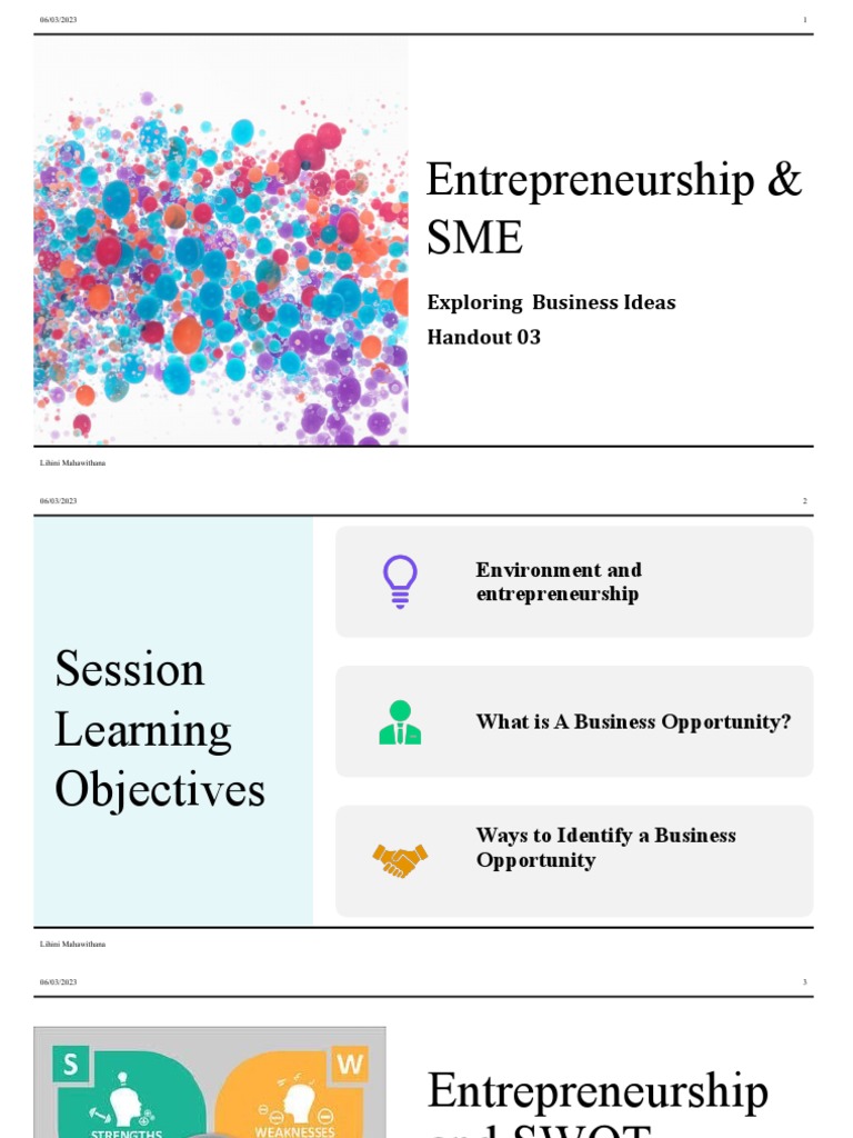 Lesson 03 - Exploring Business Ideas | PDF | Career & Growth | Business Lesson 03 - Exploring Business Ideas | PDF | Career & Growth | Business