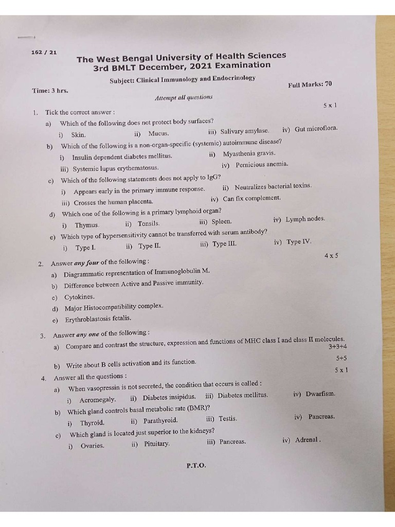 3rd Year BMLT 10 Years (S.K) | PDF