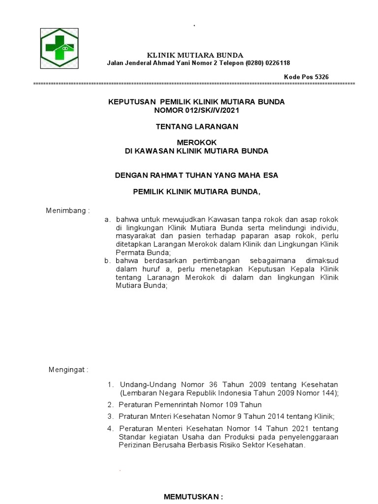 Larangan Merokok | PDF