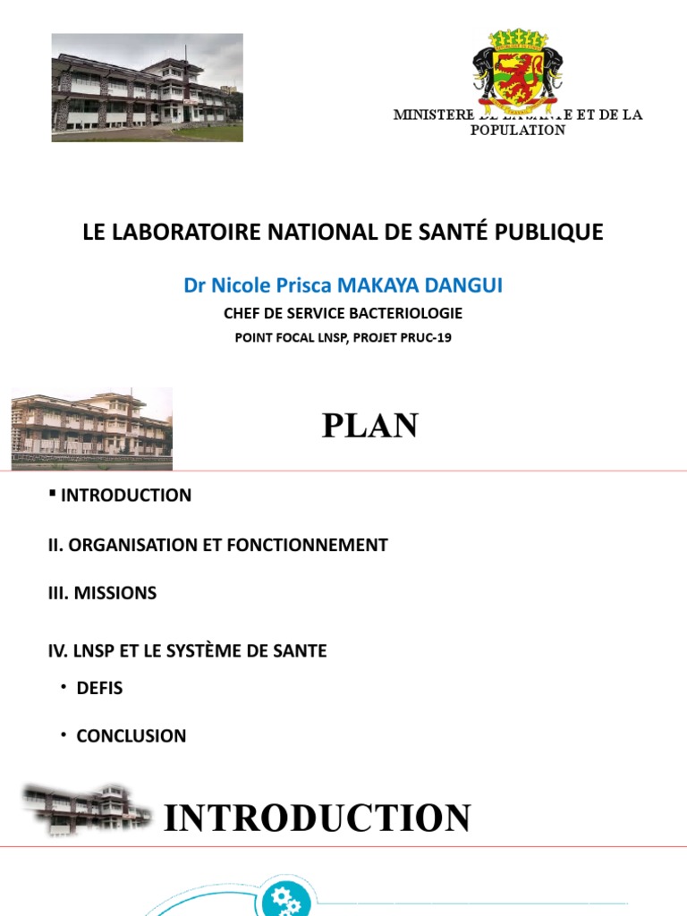 Rénovation et Missions du LNSP | PDF | Pandémie | Santé publique