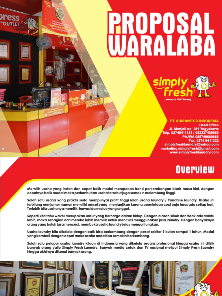 Proposal Simply Fresh Laundry 2022 | PDF