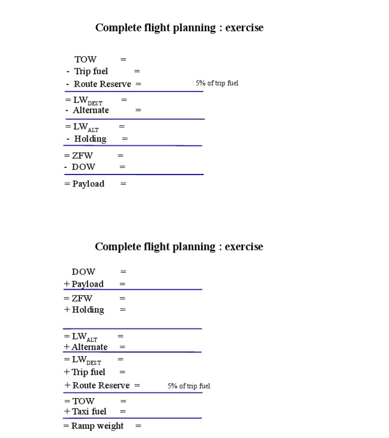 Form Flight Planning | PDF