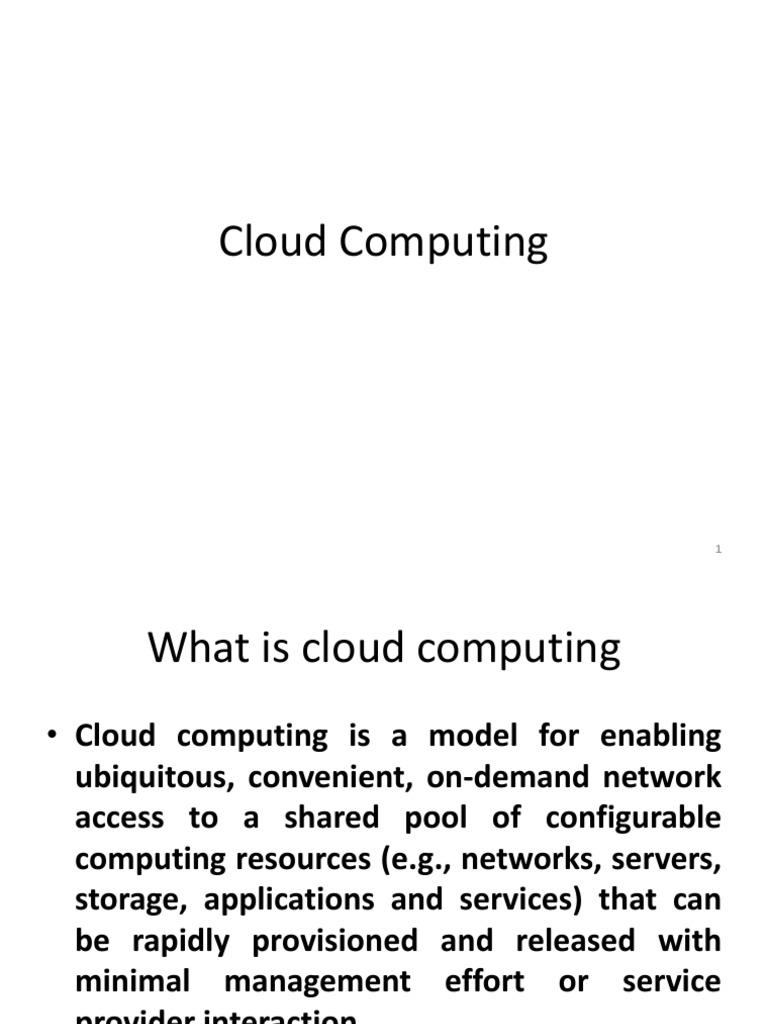 Cloud Computing Pdf Cloud Computing Software As A Service
