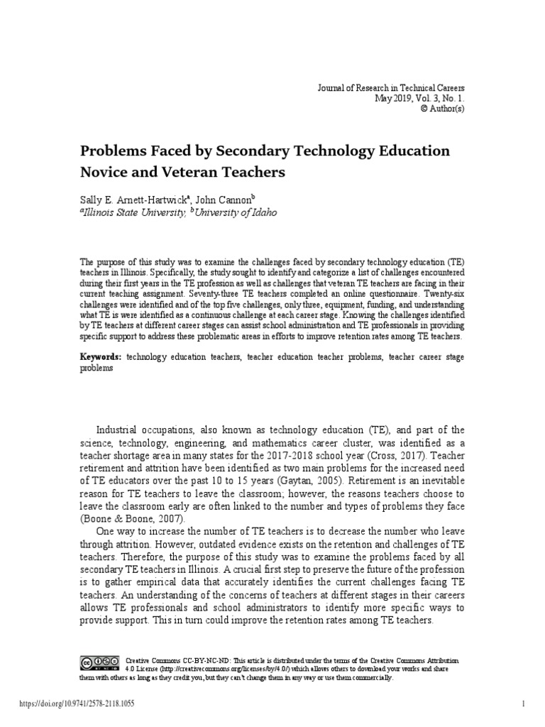 Technology Education Teacher Problems | PDF | Motivation | Motivational