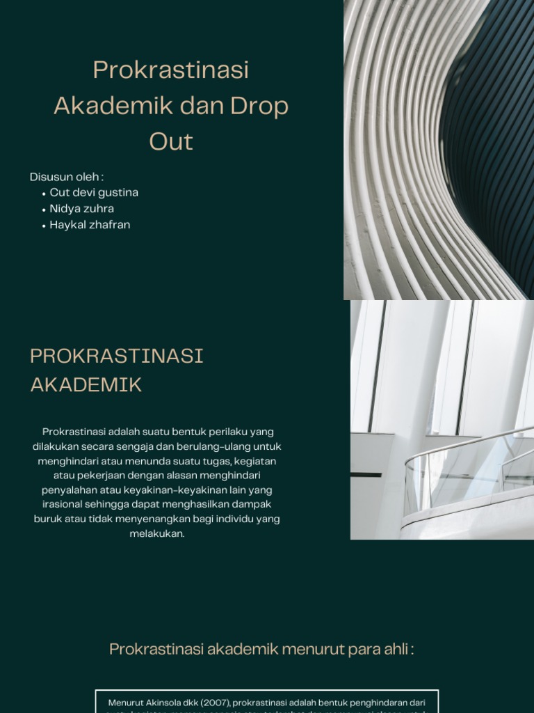 Dampak Prokrastinasi pada Drop Out | PDF | Karier & Perkembangan