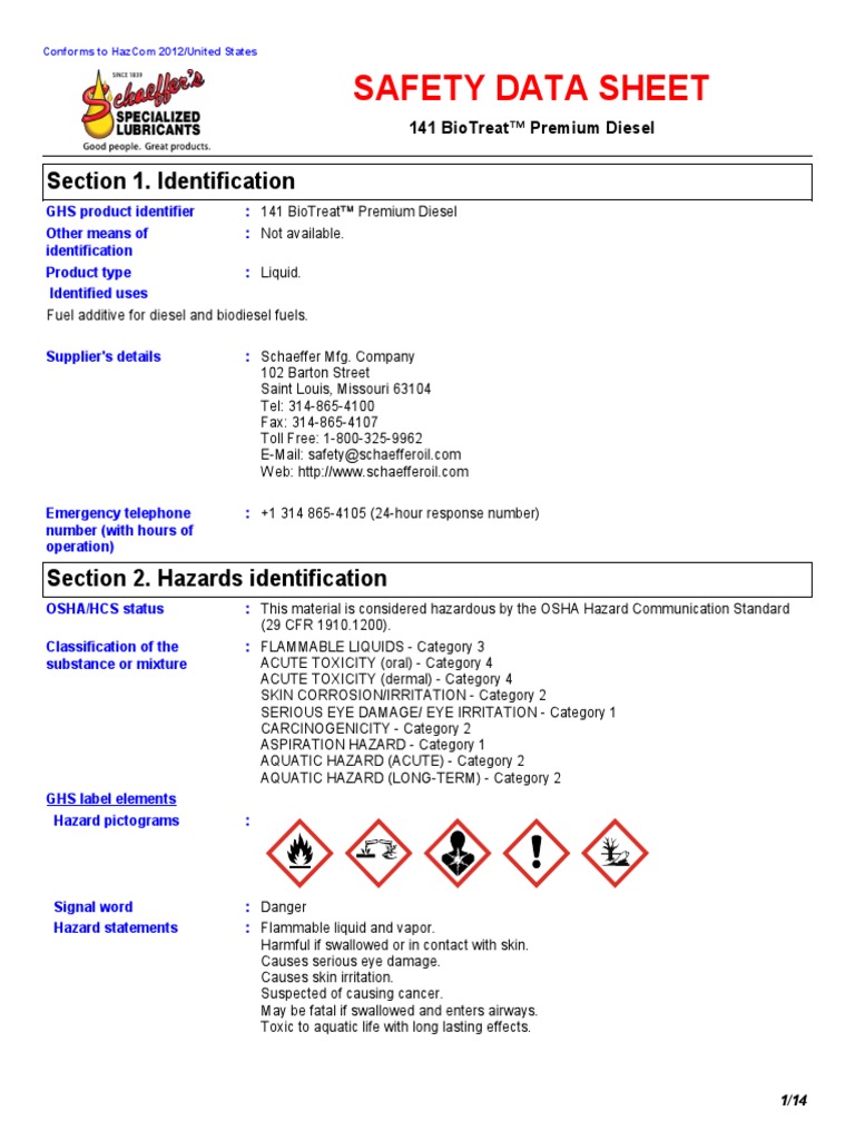 141 Msds | PDF | Toxicity | Personal Protective Equipment