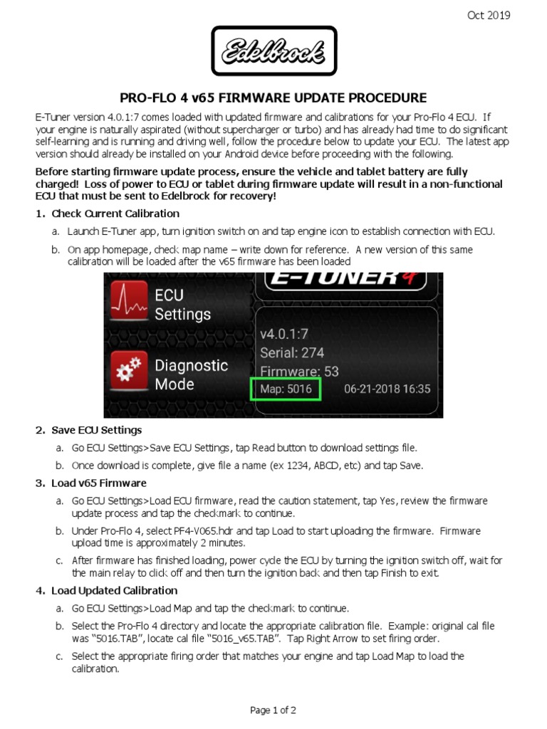 Pro-Flo 4 v65 Firmware Update Guide | PDF | Systems Engineering | Computing