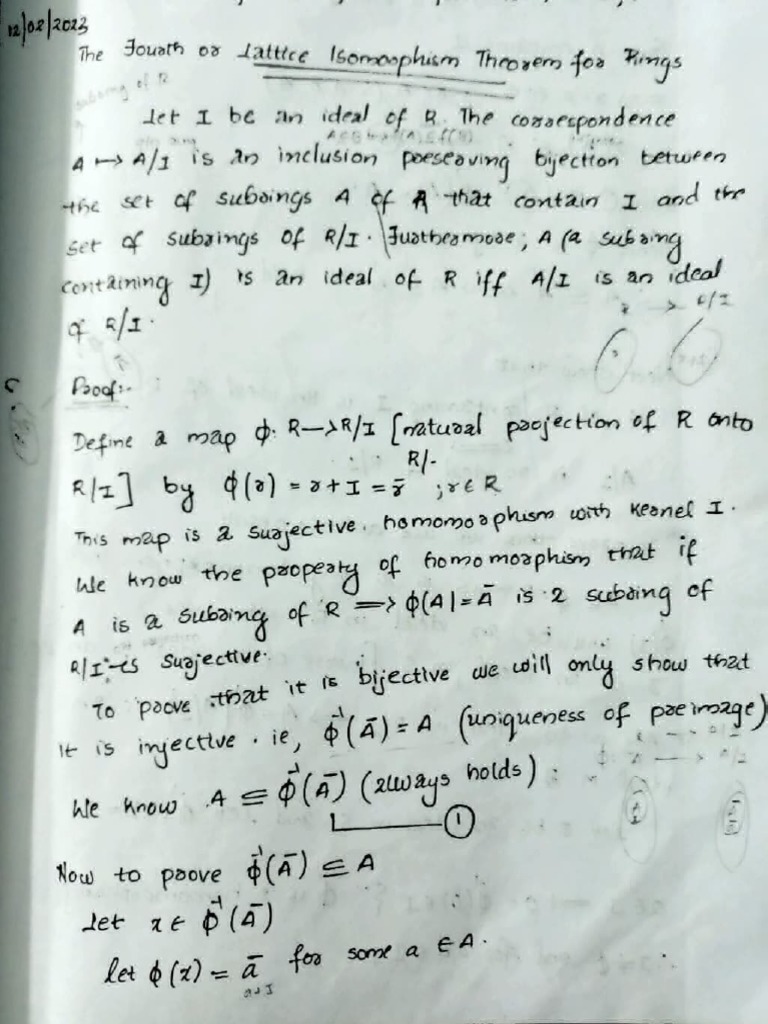 Ideal Theory for Mathematicians | PDF | Mathematical Concepts ...