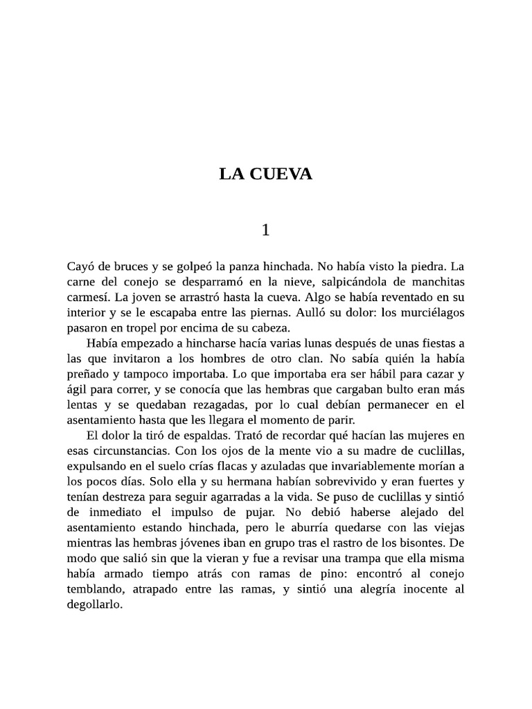 La Cueva - Liliana Colanzi | PDF