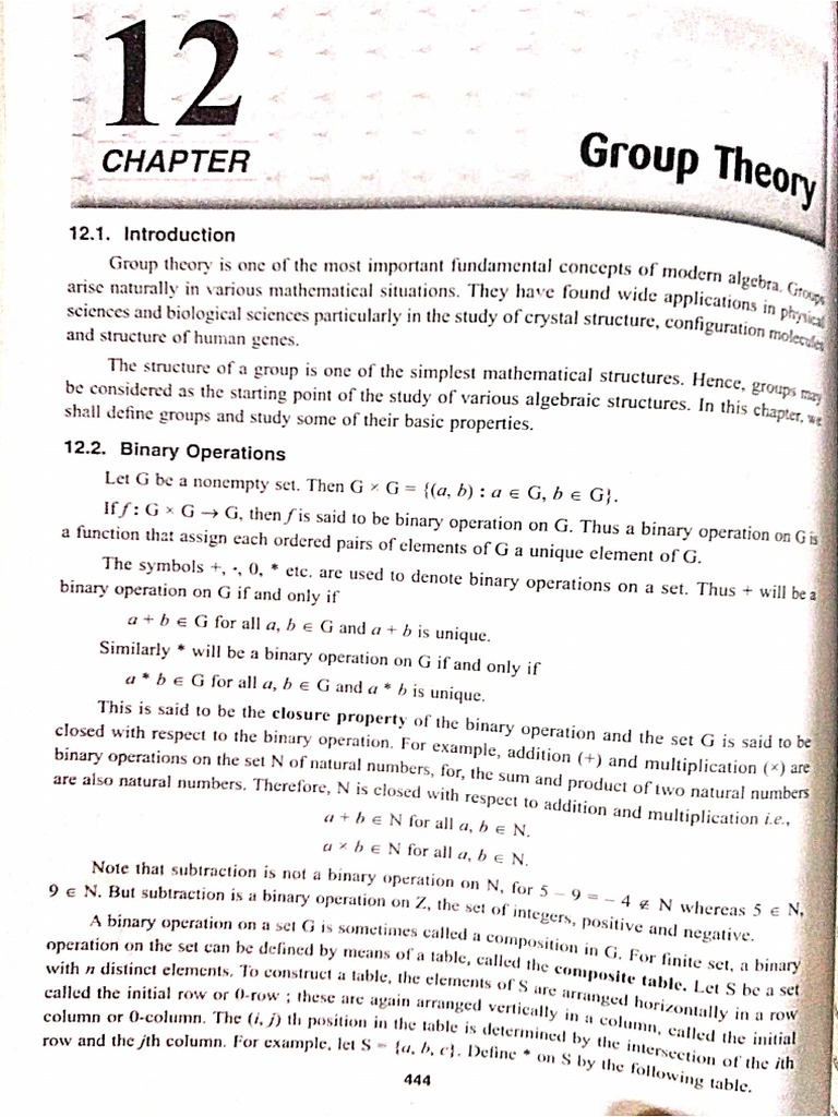 Group Theory Discrete Mathematics Mukesh Bhardwaj | PDF