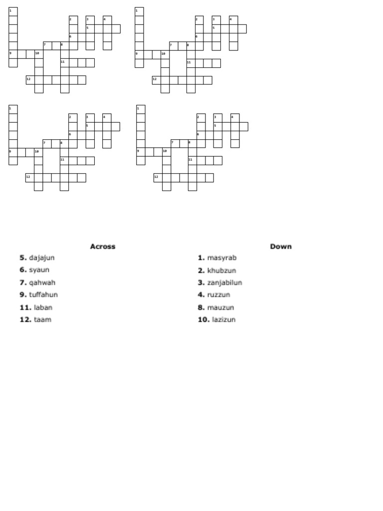 Tts Kls 5 - Crossword Labs 1 | PDF