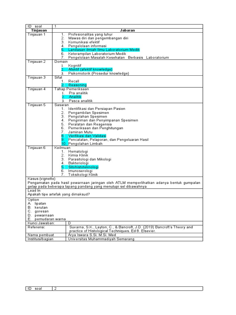 Reg 4 Sitohistoteknologi 1-d3.18 | PDF