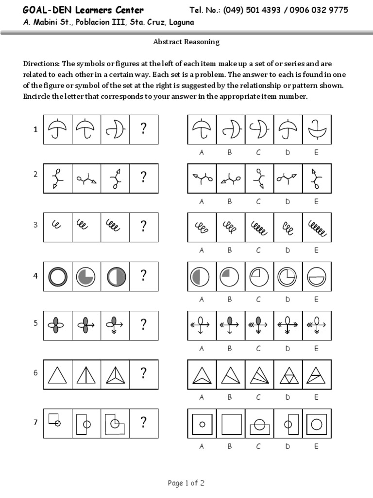 Abstract Reasoning Pdf Cognitive Science Cognition