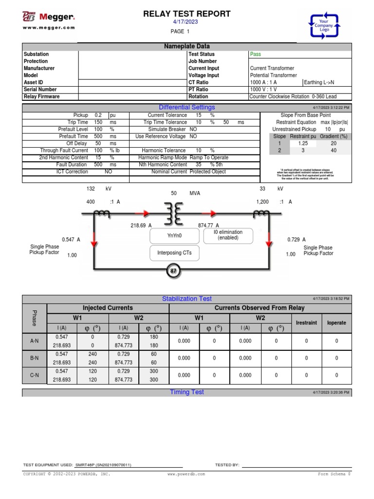 Test Report - RET 650 | PDF | Electronics | Electrical Engineering