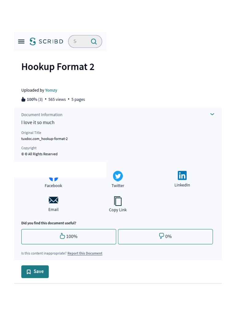 Hookup Format 2 - PDF - Computer Security - Information Management ...