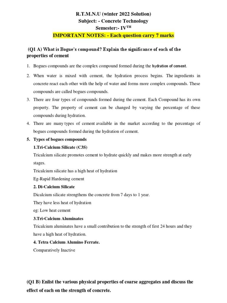 Rtmnu Win 22 CT Solution | PDF | Concrete | Creep (Deformation)