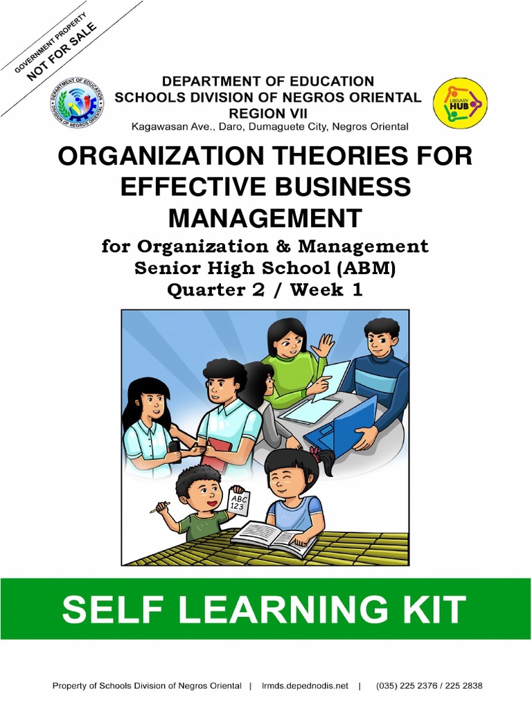 Math 12 ABM Organization - MGT Q2 Week 1 | PDF | Organizational ...