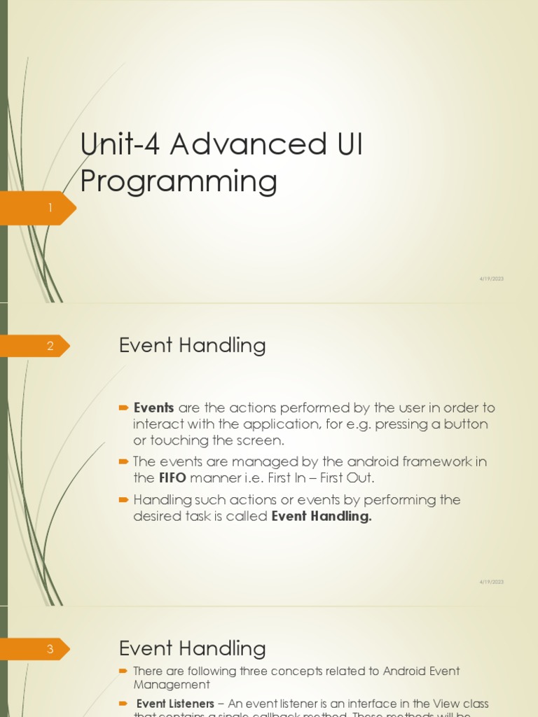 Mcad - Unit 4 | PDF | Class (Computer Programming) | Method (Computer Programming)