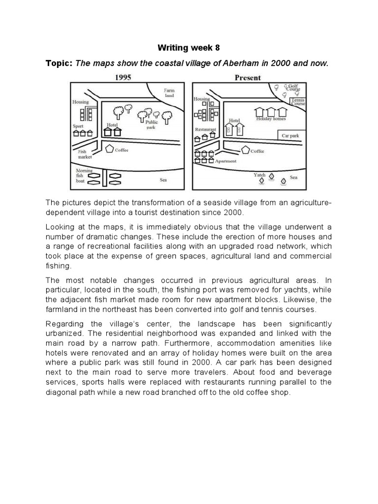 Task 1 Map Ielts | PDF