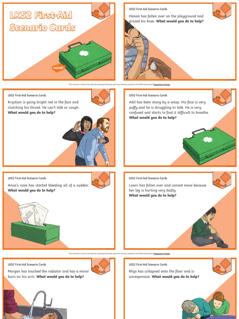 First Aid Scenario Cards | Download Free PDF | First Aid | Emergency ...