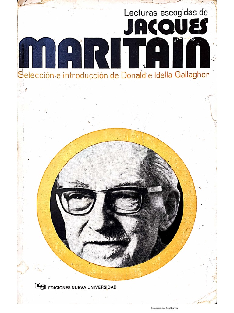 MARITAIN, J., Lecturas Escogidas de Jacques Maritain, 1974 | PDF
