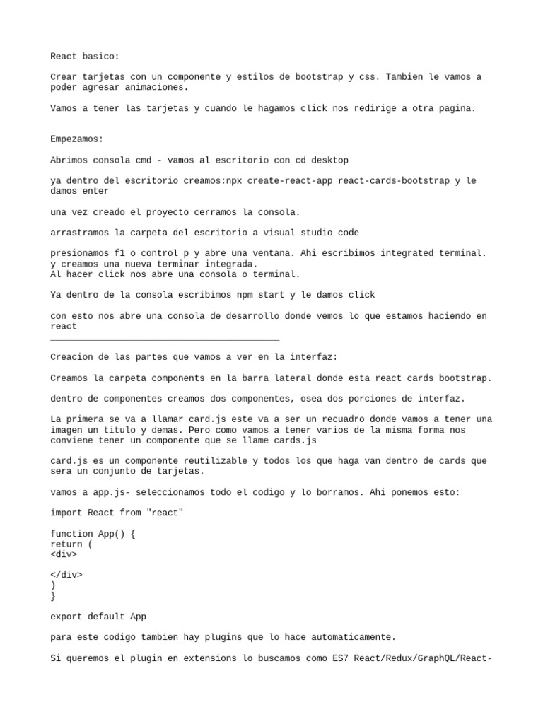 React | PDF | Bootstrap (marco frontal) | Software web React | PDF | Bootstrap (marco frontal) | Software web