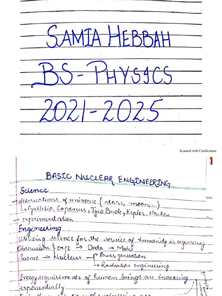 Notes On Basic Nuclear Engineering | PDF