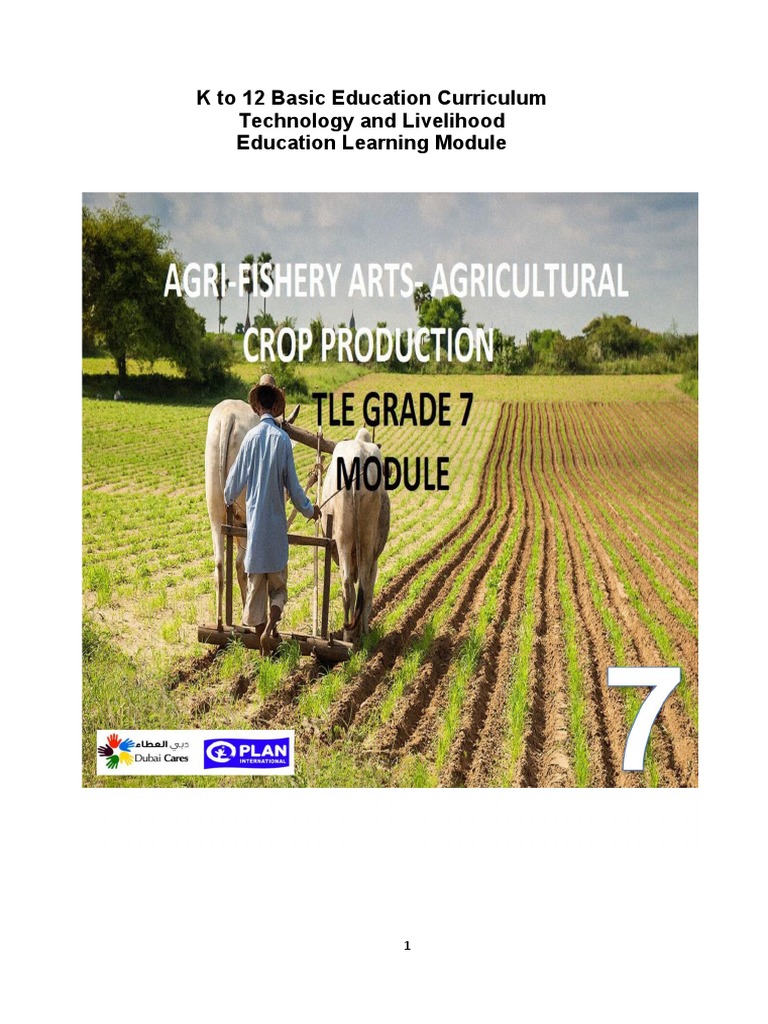 ADM - OHSP Module - TLE (Agri-Crops) G7&8 Learning Materials | PDF | Tractor | Plough