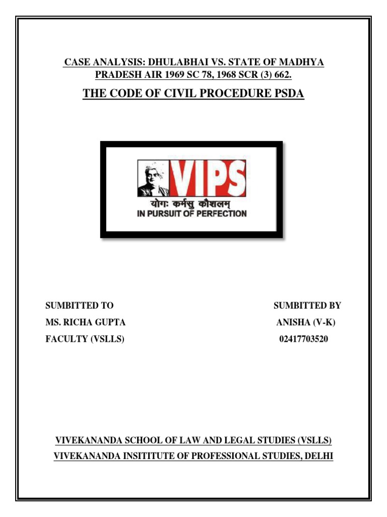 CASE ANALYSIS CPC | PDF