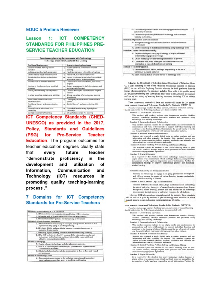 Educ 5 | PDF | Information And Communications Technology | Critical ...