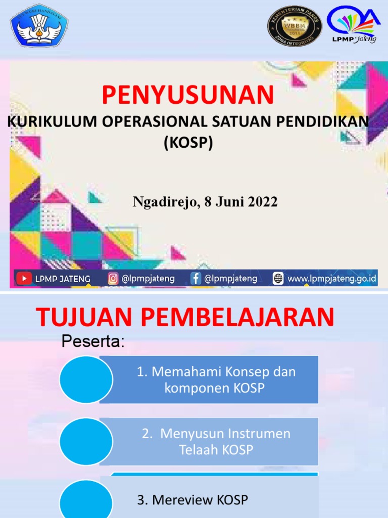 Penyusunan KOSP | PDF | Karier & Perkembangan | Seni