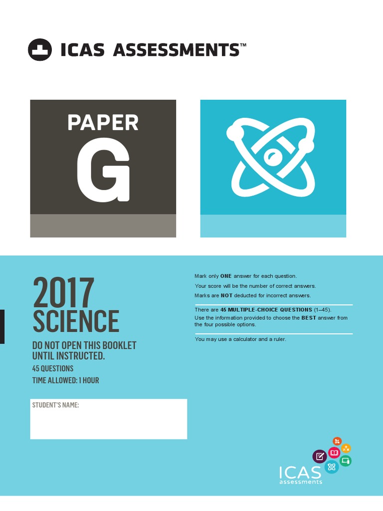 2017 ICAS Science Paper G | PDF