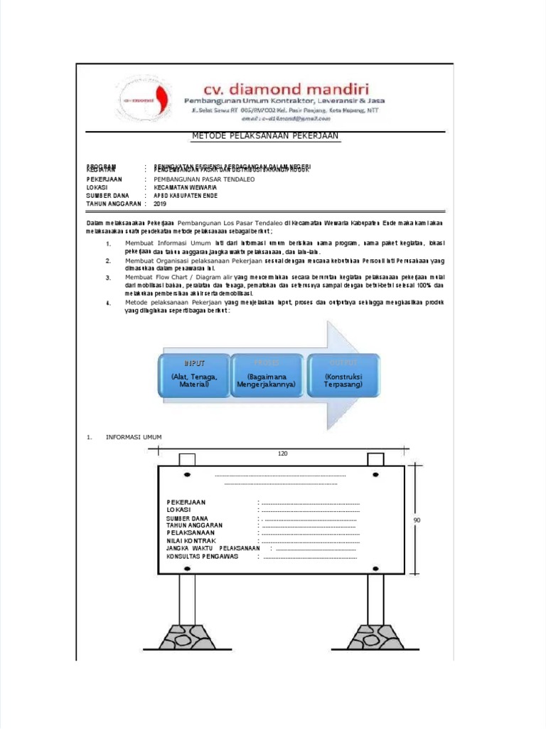 PDF Metode Pelaksanaan Pekerjaan | PDF