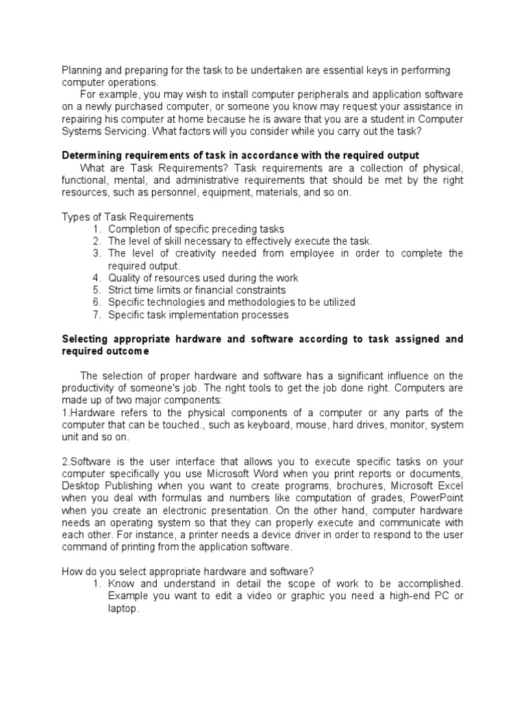 Planning and Preparing For The Task To Be Undertaken Are Essential Keys ...