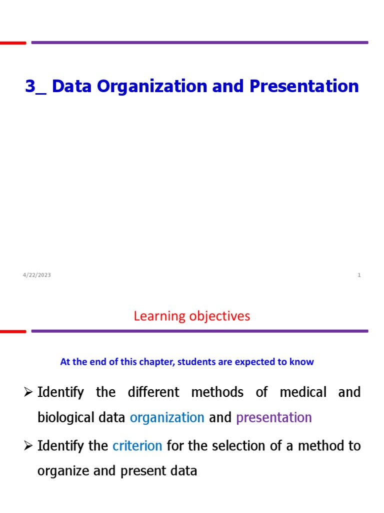 3-Data Organization and Presentation | PDF | Histogram | Chart