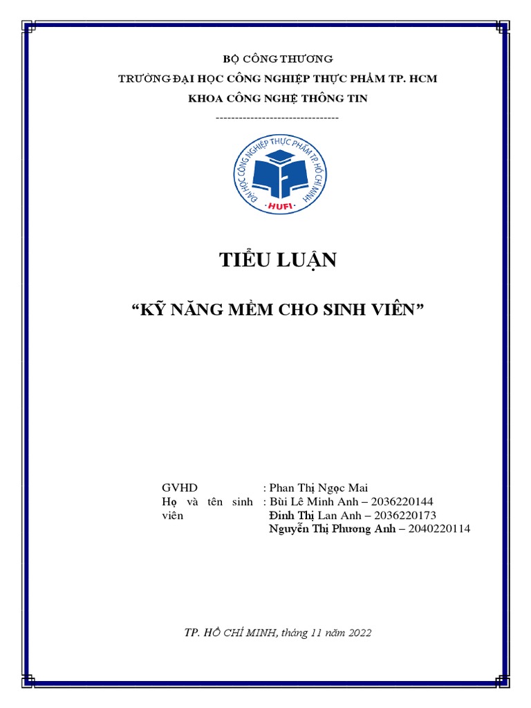 tiểu luận KNM | PDF