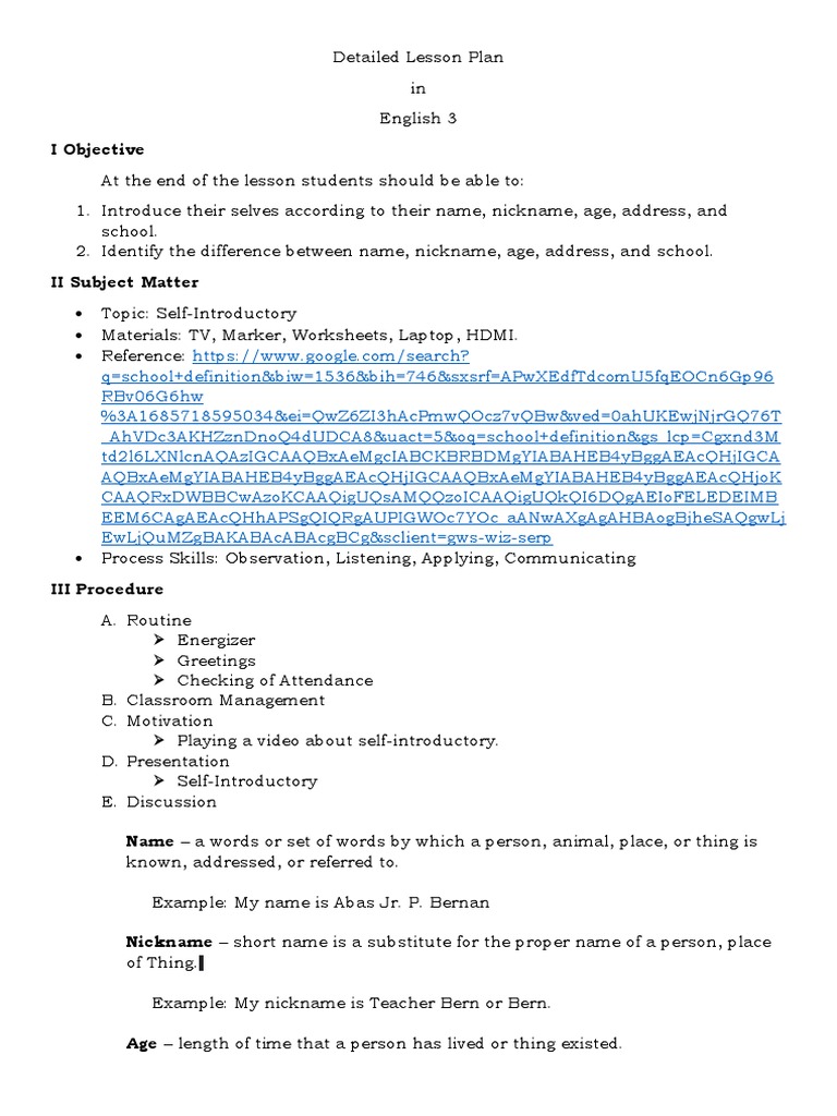 Self Intro Pdf
