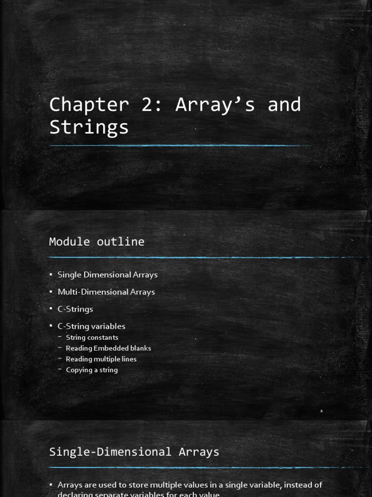 Chapter 2 Arrays And Strings 20 Pdf String Computer Science Parameter Computer 2435