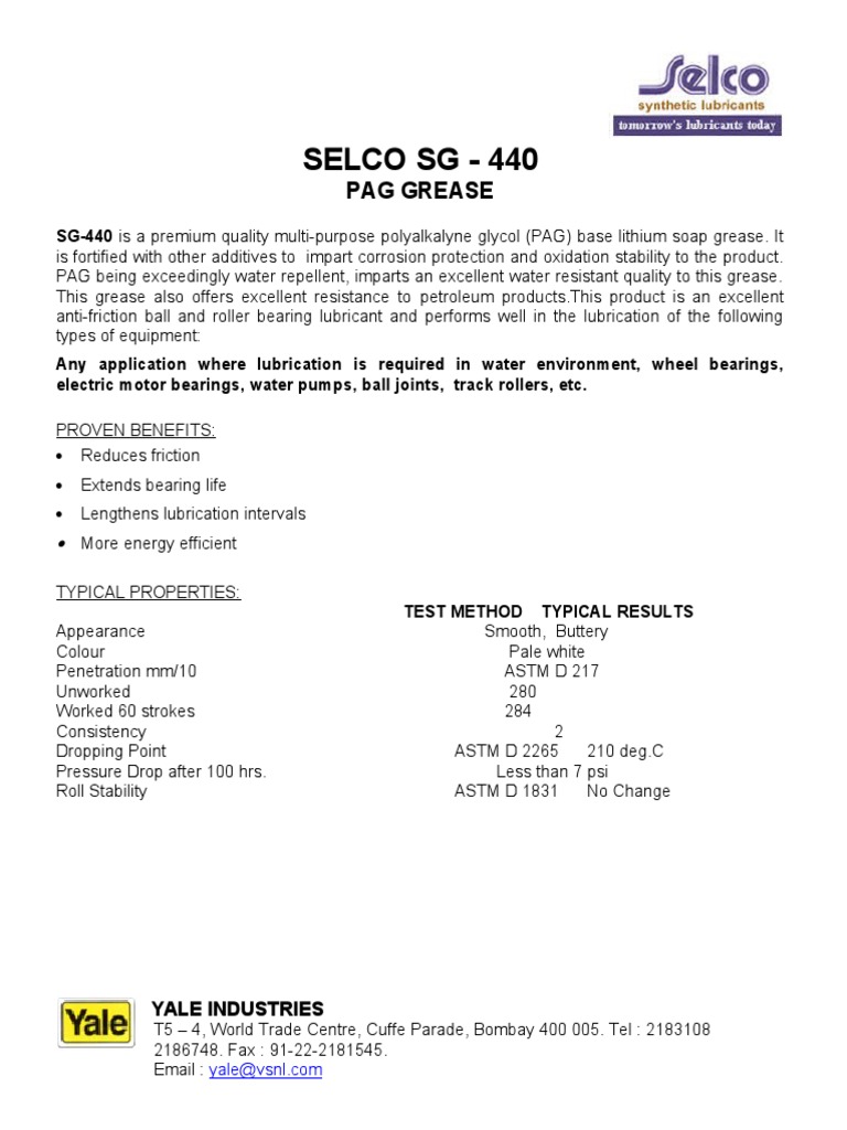 SG440 Selco Grease | PDF