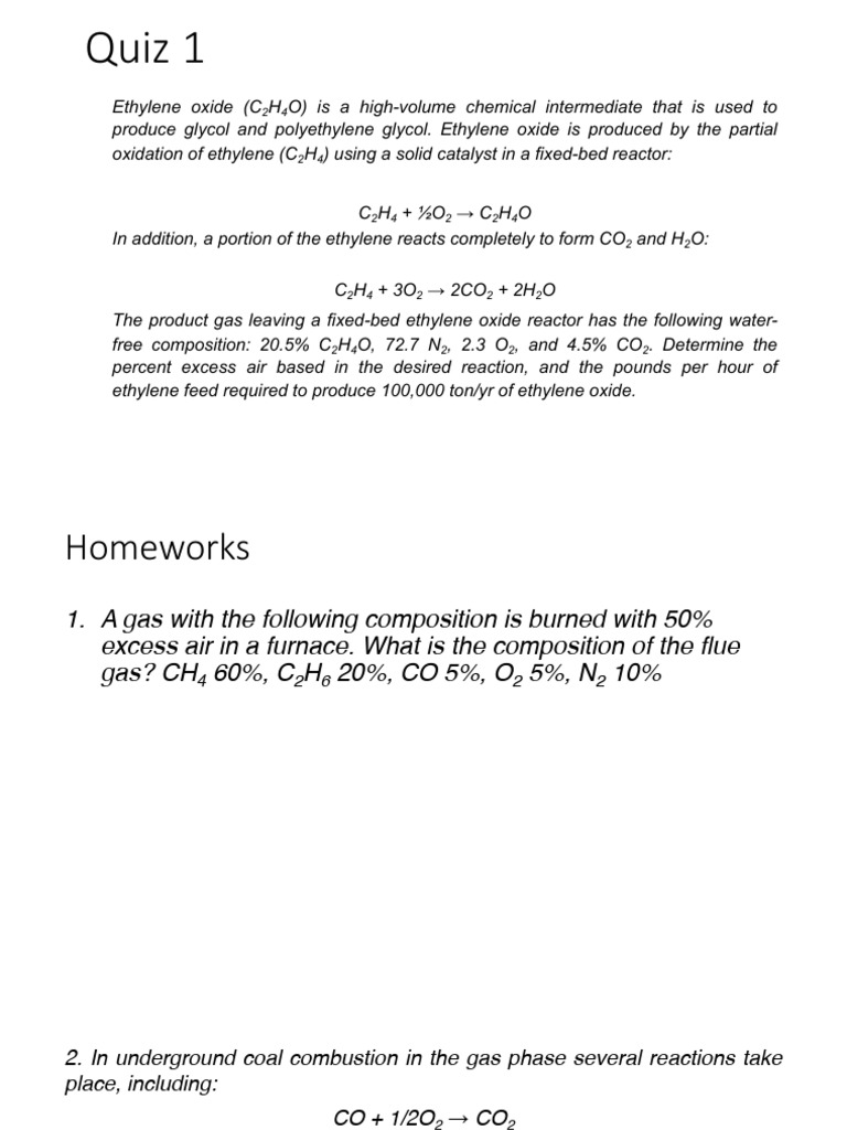 Combustion - Sample Questions | PDF