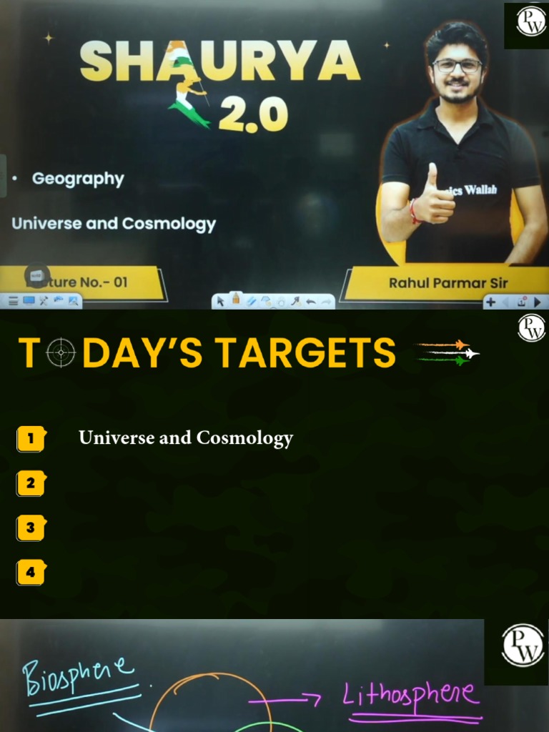 Geography 01 Universe and Cosmology - Class Notes | PDF