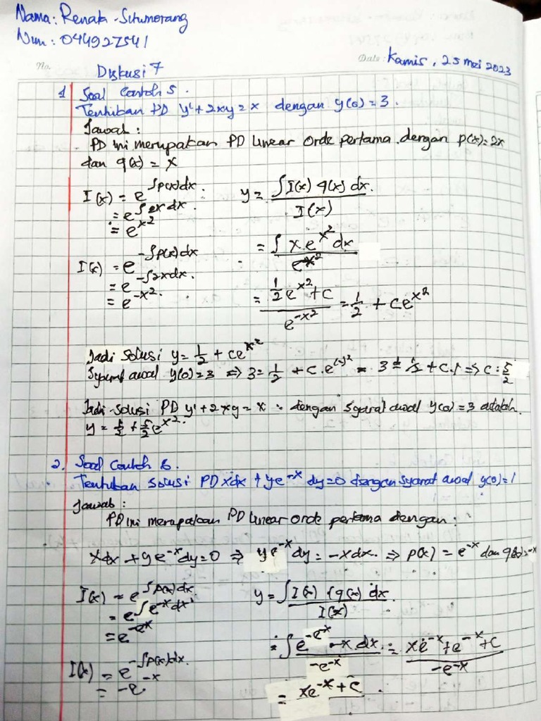 Diskusi 7 Kalkulus 2 MATA4111.05 - Compressed-1 | PDF